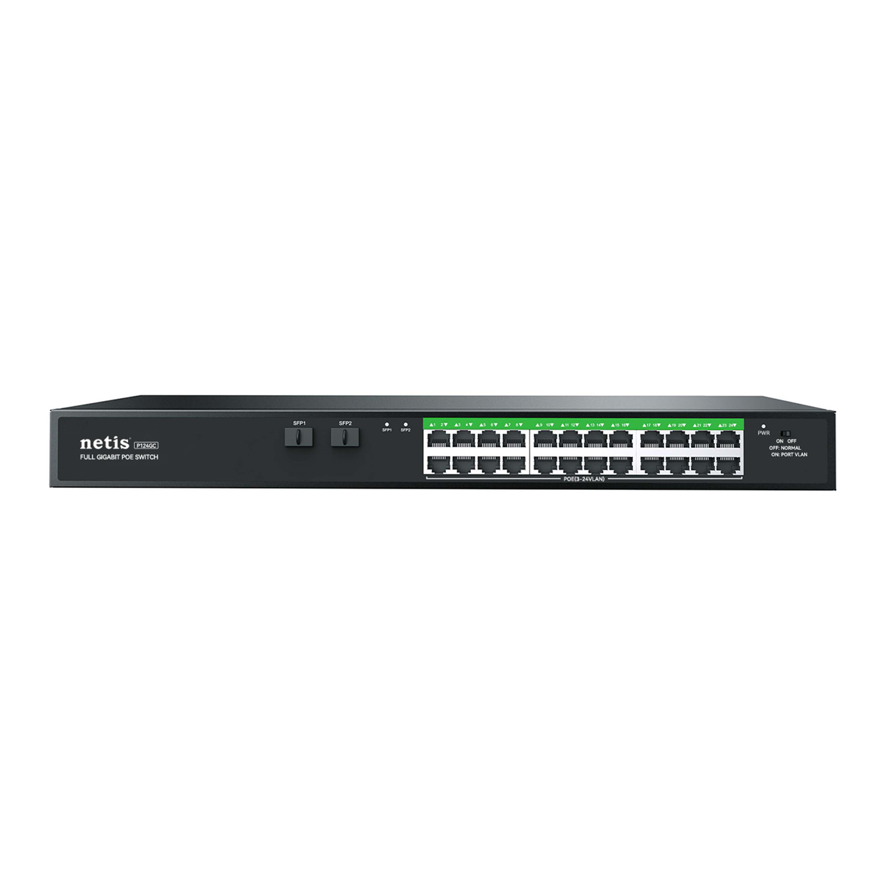 Netis P124GC 24 GE POE+2GE SFP Uplink POE Switch