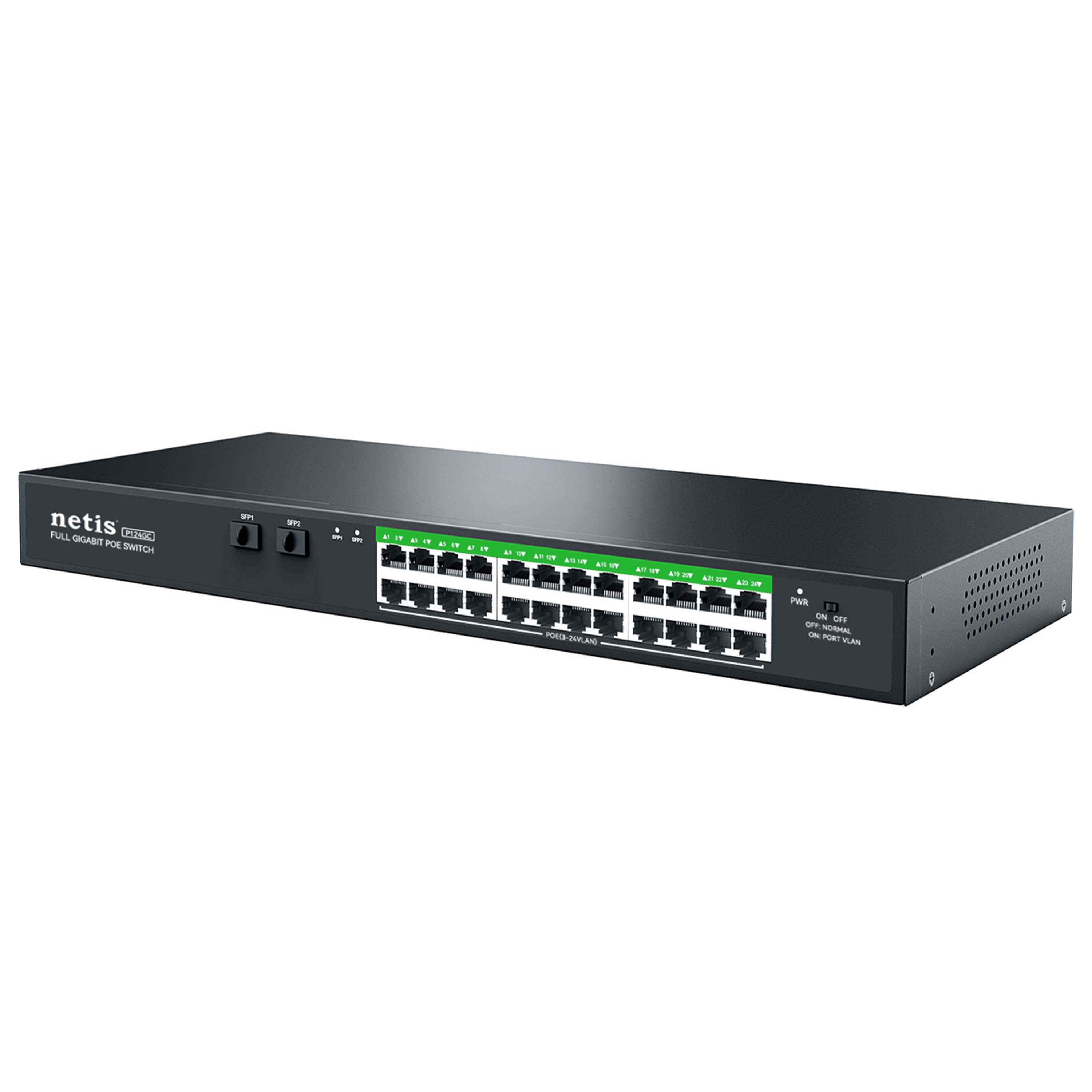 Netis P124GC 24 GE POE+2GE SFP Uplink POE Switch