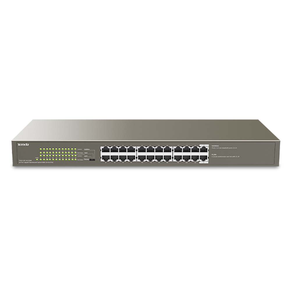 Tenda TEG1124P-24-250W 1000M&PoE 24-Port Gigabit Ethernet Switch with ...