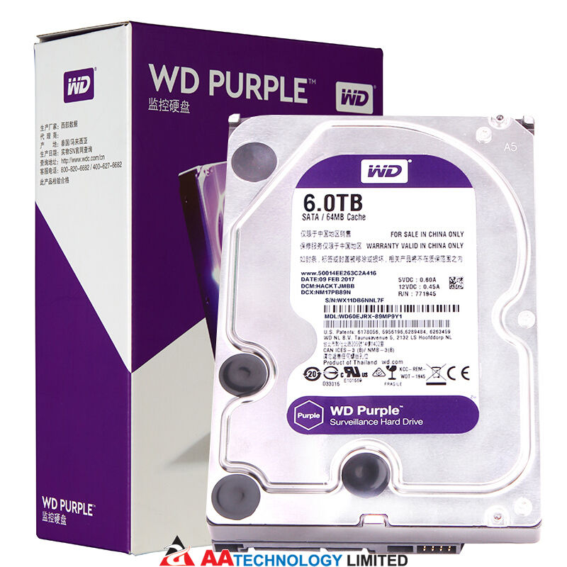 WESTERN DIGITAL WD PURPLE DISK 6TB