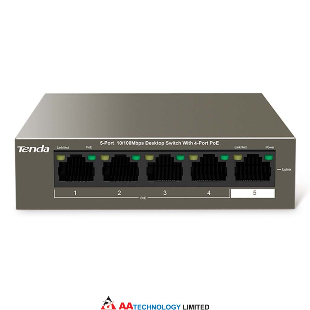 NETWORKING :: SWITCHES :: Tenda TEF1105P-4-63W 5-Port 10-100Mbps ...